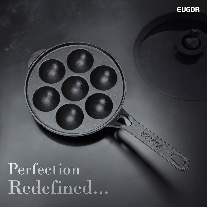 EUGOR Cast Iron Dutch Oven | Biryani Pot Induction Bottom| Cast Iron ...